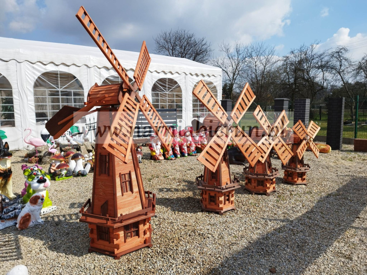 Wiatrak ogrodowy drewniany wiatraki drewniane 135 cm > Najlepsze ...